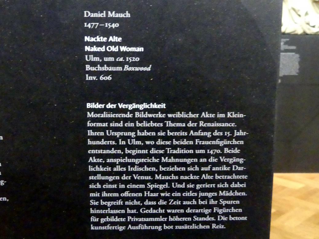 Nackte Alte, Daniel Mauch, um 1520